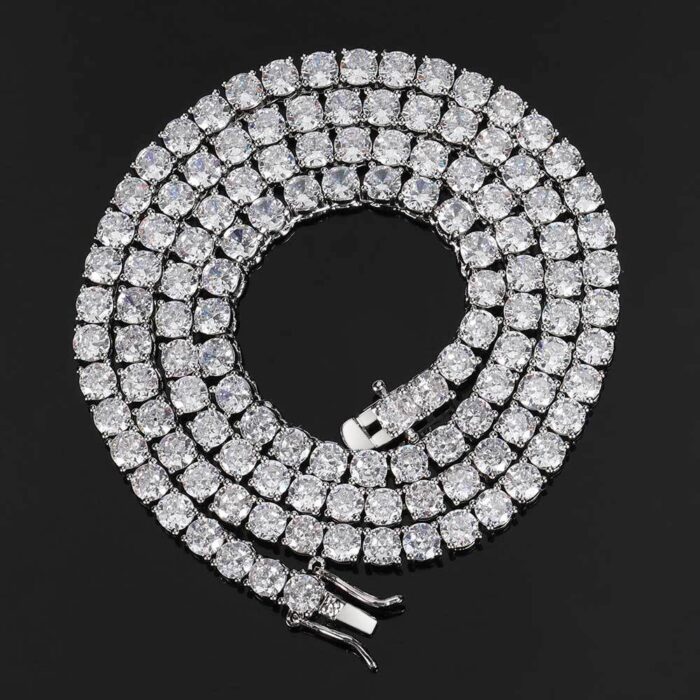 SSS High Quality Hip-Hop 3-6mm Tennis Chain Necklace For Both Men and ...